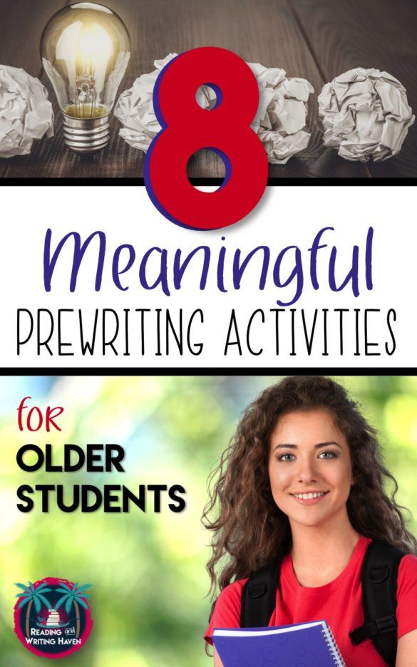 8 Meaningful Essay Prewriting Activities - Reading and Writing Haven