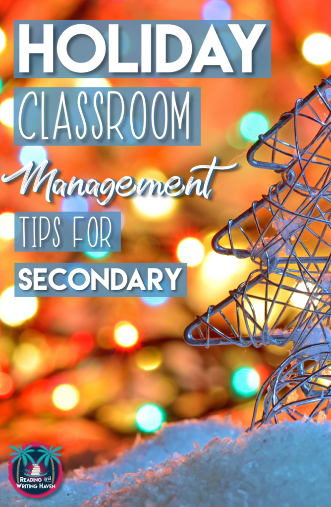 Holiday Classroom Management Tips for Secondary Teachers - Reading and ...