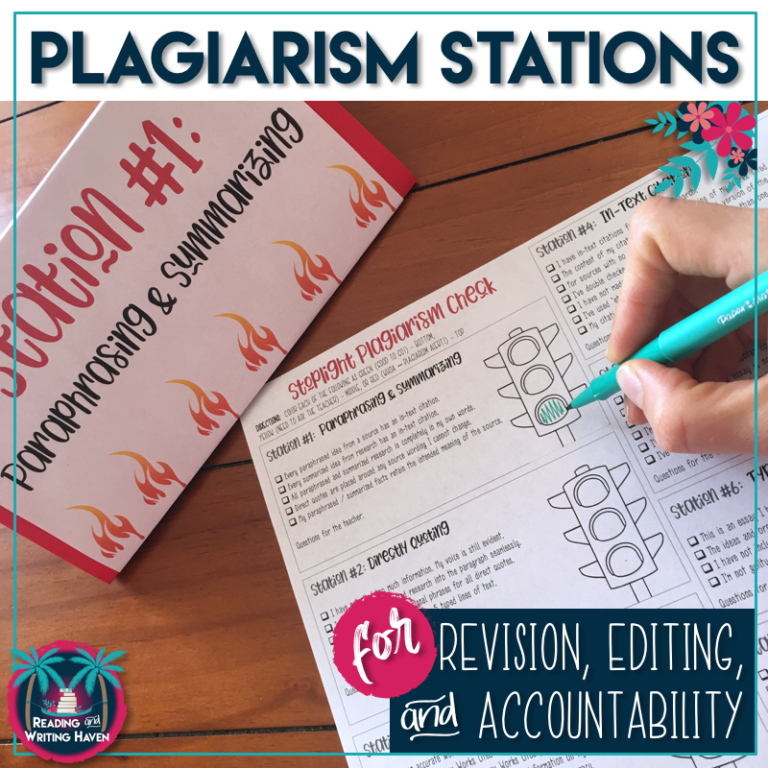 Avoiding Plagiarism: Teaching Tips and Lesson Plans - Reading and ...