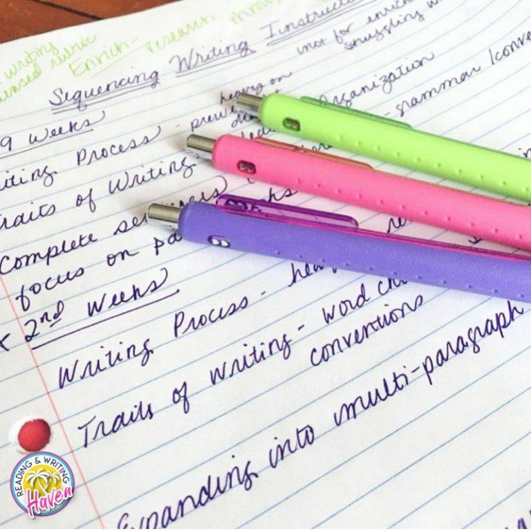 How to Sequence Writing Instruction - Reading and Writing Haven