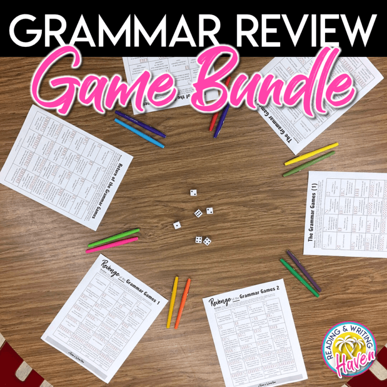 Grammar Games for the Classroom - Reading and Writing Haven