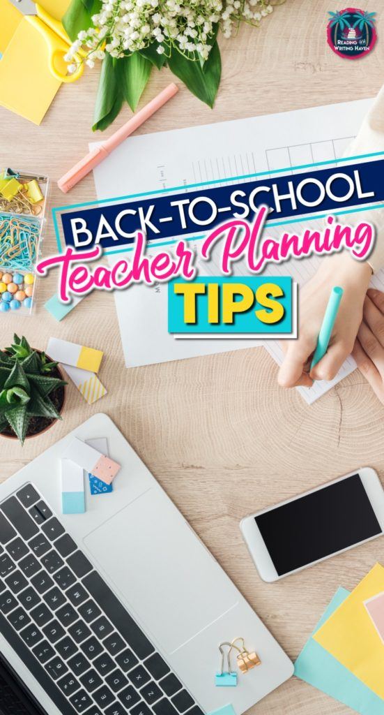 Back to School Planning for Teachers - Reading and Writing Haven