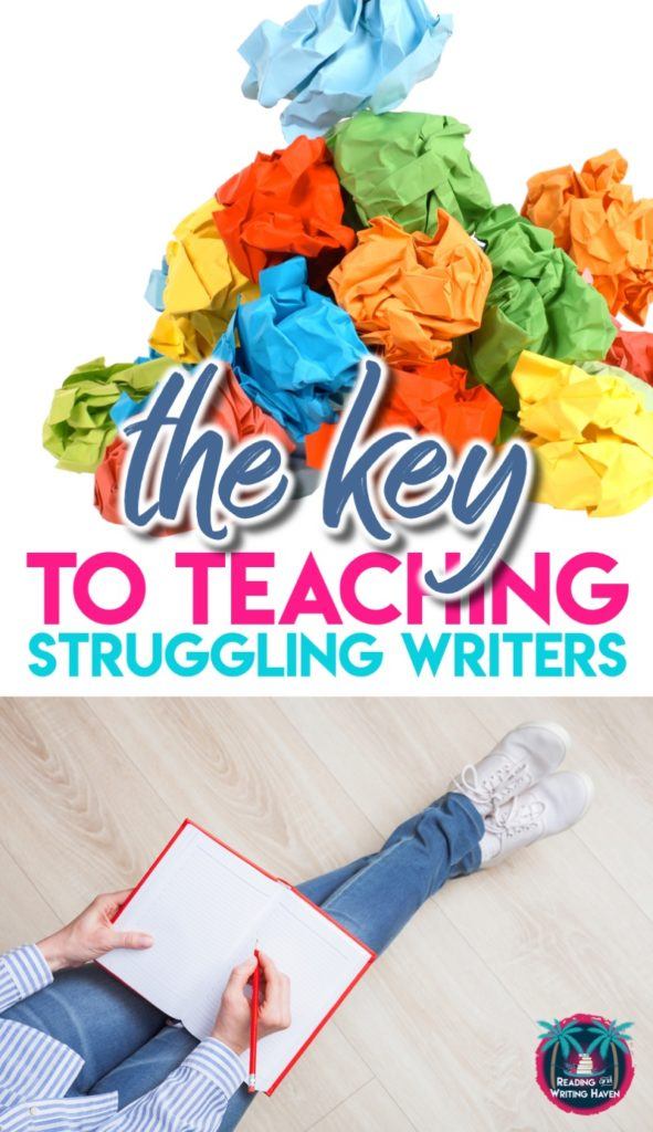 The Most Important Key to Supporting Struggling Writers - Reading and ...