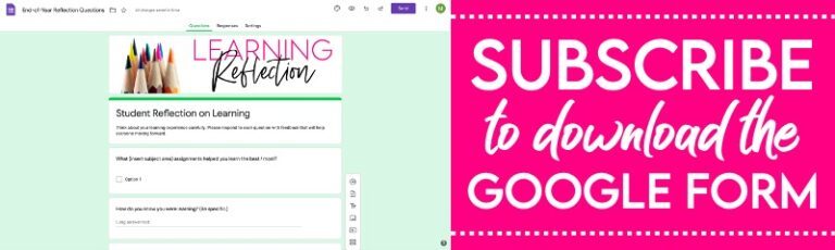 9 Important Student Reflection Questions for the End of the Year ...