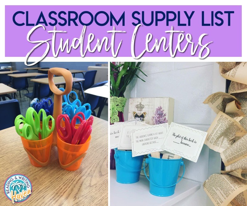 The Big Classroom Supply List For Teachers Reading And Writing Haven