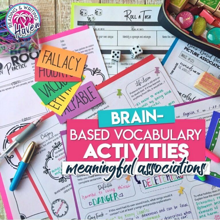 5 Brain-Based Vocabulary Activities for the Secondary Classroom ...
